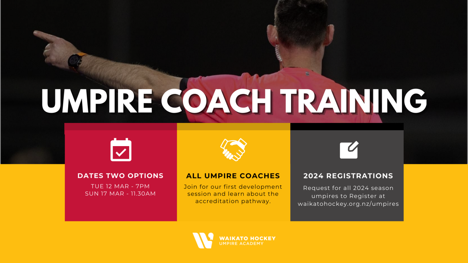 Upcoming Umpire Trainings - Waikato Hockey