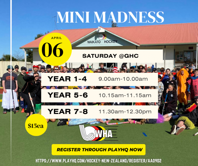 Mini Madness 2024 - Waikato Hockey